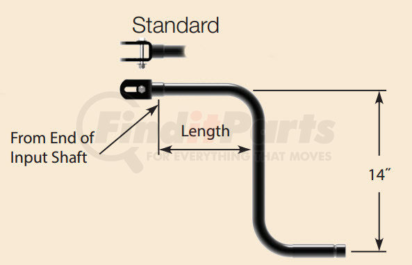 C10592.2 by JOST - Standard Crank Handle - 8.25" Length