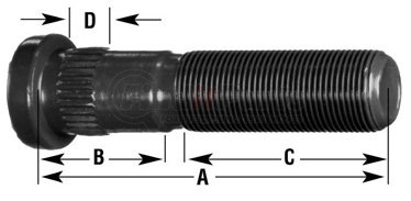 E10676 by EUCLID - Euclid Wheel End Hardware - Wheel Stud, Metric, RH
