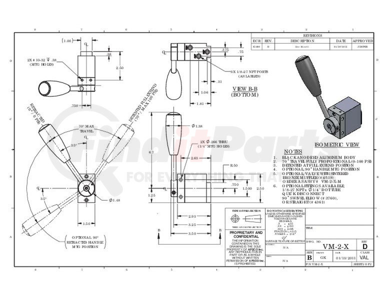 VM-2-X by APSCO - METERING VALVE