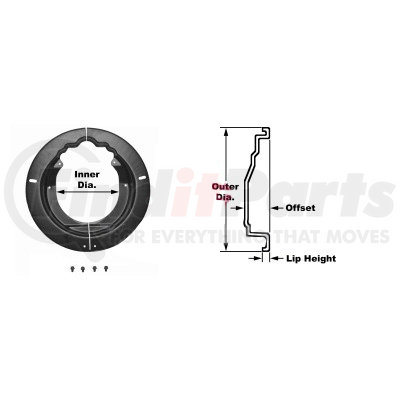 A 3264C1381 by MERITOR - Meritor Genuine - AY-DUST SHIELD