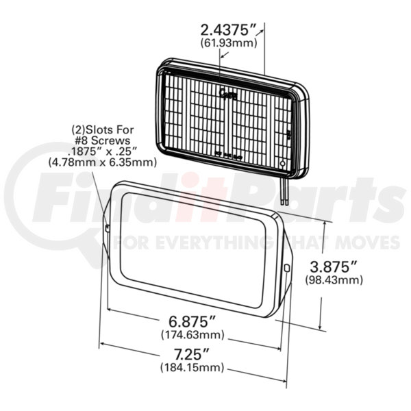 63611 by GROTE - Trilliant® Mini LED WhiteLight™ Work Light - Flood ...
