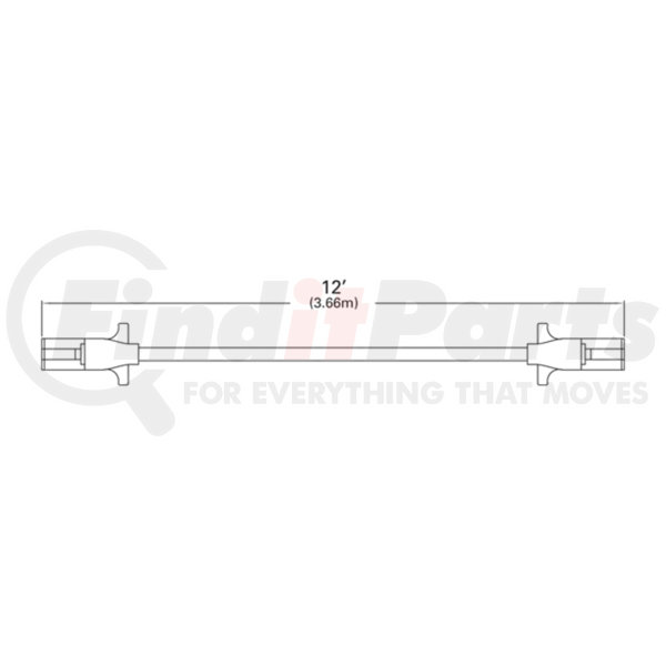 87171 by GROTE - UltraLink™ ABS Power Cords - 12', Straight, Premium