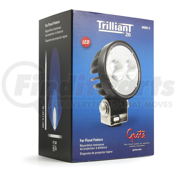 64G01-5 by GROTE - Trilliant® T26 LED Work Light | 1800 Lumens ...
