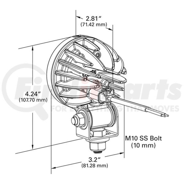 64G01-5 by GROTE - Trilliant® T26 LED Work Light | 1800 Lumens ...