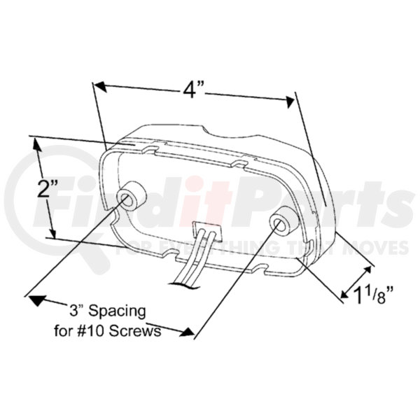 G4603 by GROTE - Clearance-Marker Lamp Hi Count Square-Corner 13-Diode ...