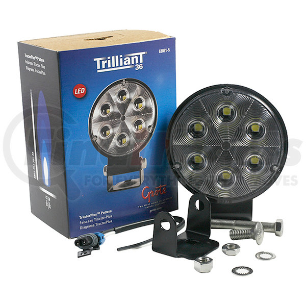 63861-5 by GROTE - Trilliant® 36 LED Work Light - w/ Integrated Bracket ...