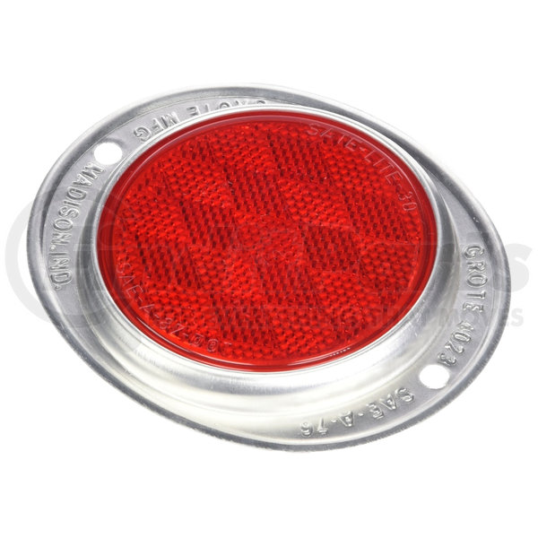 40232-5 by GROTE - Aluminum Two-Hole Mounting Reflectors - Red
