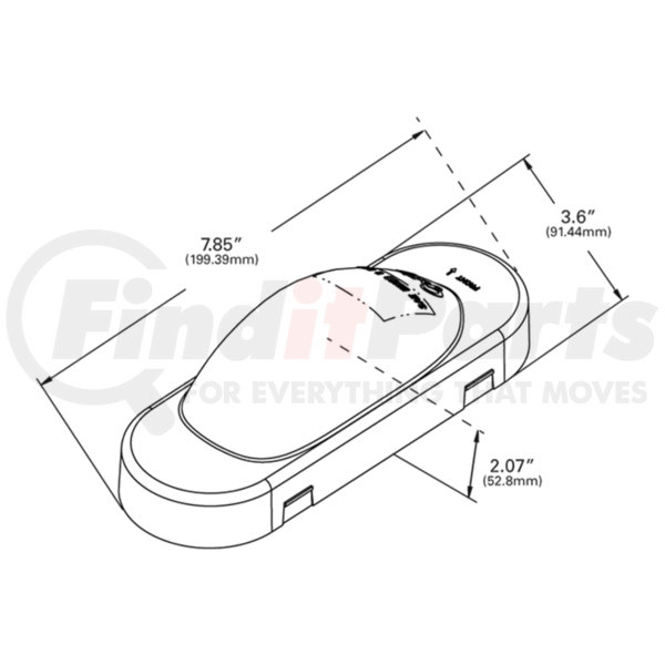 54253 by GROTE - SuperNova® Oval LED Side Turn Marker Light - Black ...