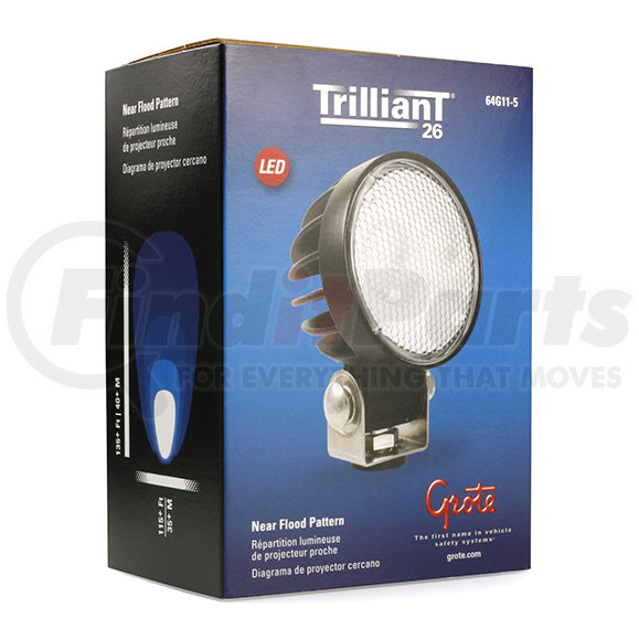 64G11-5 by GROTE - Trilliant® T26 LED Work Light | 1800 Lumens ...