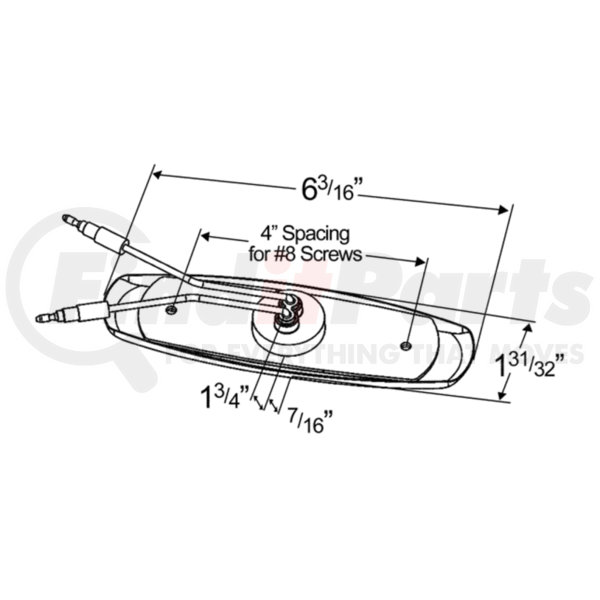 47253 by GROTE - SuperNova® Clearance Marker Light - Low-Profile, LED ...