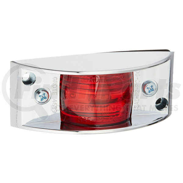 46892-5 by GROTE - Chrome-Armored Clearance / Marker Light - Red