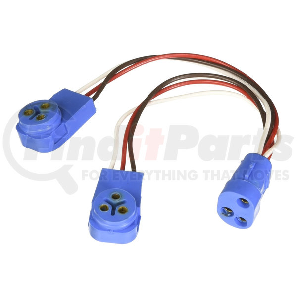 66814 by GROTE - Two Light 9" Y Adapter Pigtails - 90° Plug