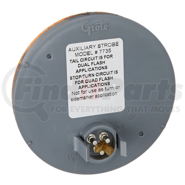 77353 by GROTE - 4" LED Strobe Light - Yellow