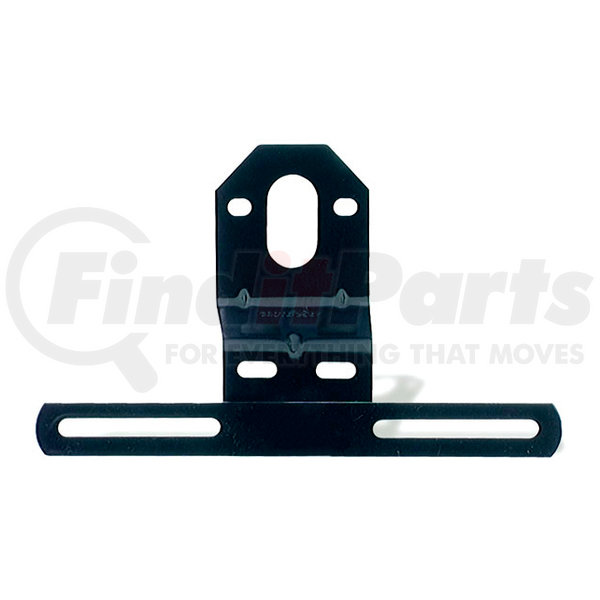 43022 by GROTE - Universal Steel Offset License Plate Bracket - Black