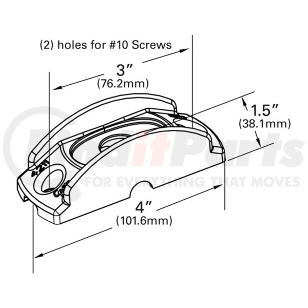 42120 by GROTE - Surface Mount Bracket For MicroNova® Or MicroNova® Dot ...