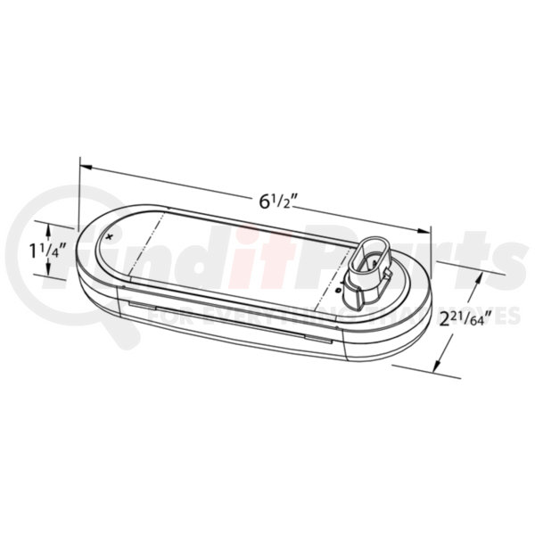 54142 by GROTE - SuperNova® 9-Diode Oval LED Stop / Tail / Turn Light ...