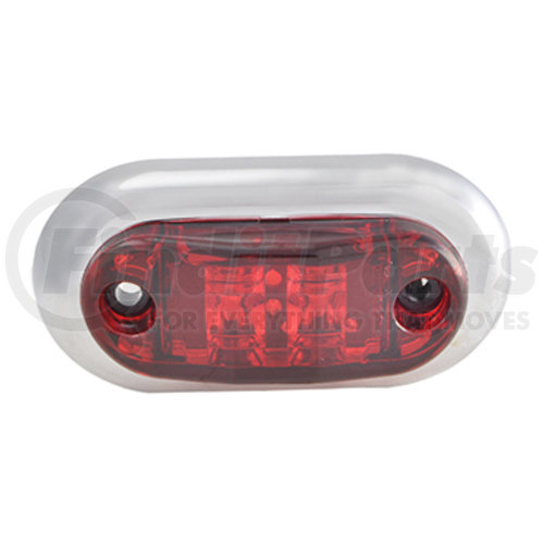 45002-5 by GROTE - 2 1/2" Oval LED Clearance / Marker Light - w/ Chrome ...