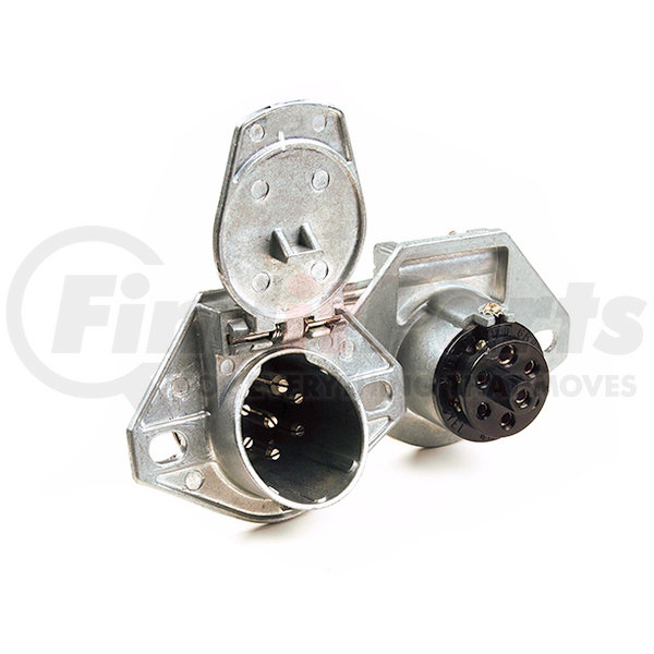 82-1002 by GROTE - 7-Way Round Pin Electrical Socket with Enclosed ...