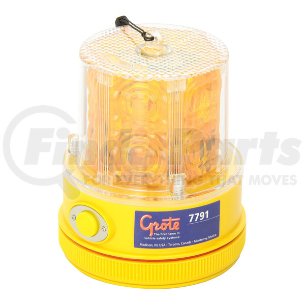 77913 by GROTE - 360° Portable Battery Operated LED Warning Lights - Yellow