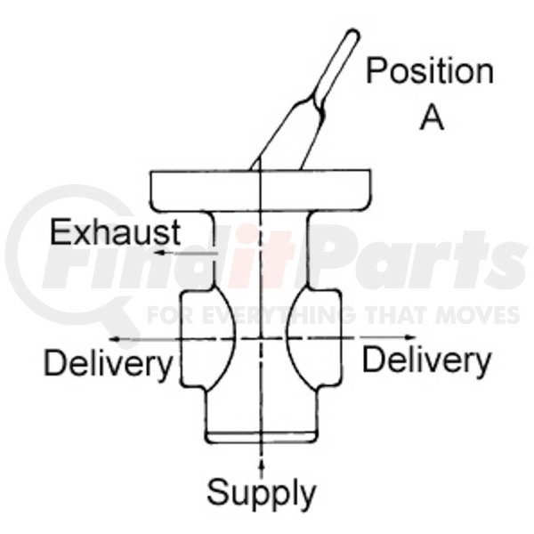 KN20001 by HALDEX - Air Brake Control Valve - Panel Mount Flipper Style ...