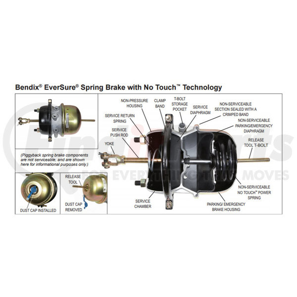 K132352 by BENDIX - T18/24 Spring Brake (Disc), Service New