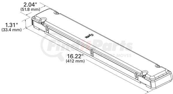 01-5445-75 by GROTE - LED Center Mount Stop / Tail / Turn Light ...