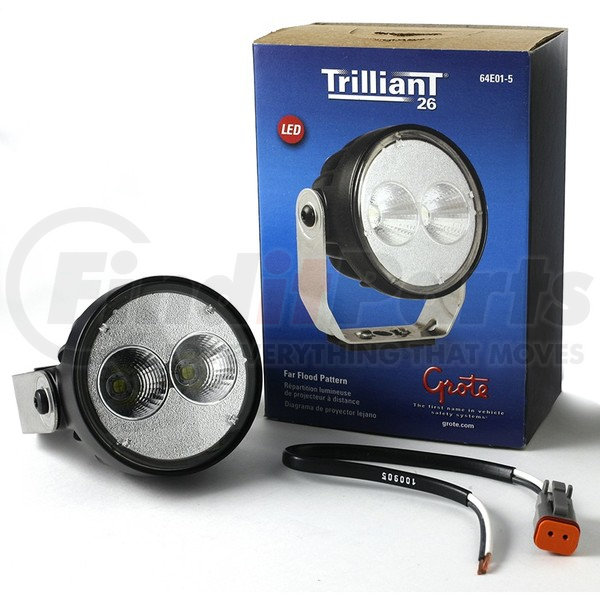 64E01-5 by GROTE - Trilliant® T26 LED Work Light | 1800 Lumens - Pinch ...