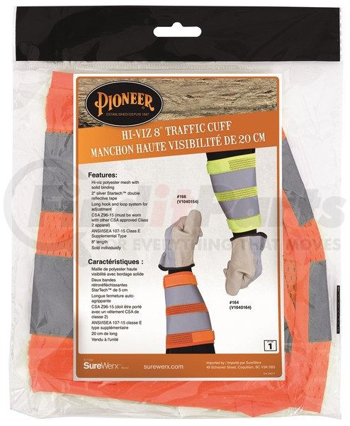 Pioneer Safety V1040154U-O/S - Reflective Traffic Cuffs - Hi-Viz Orange ...