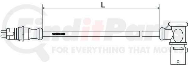 WABCO 4497130300 ABS Wheel Speed Sensor Wiring Harness + Cross ...