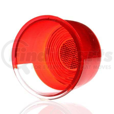 99104R by TRUCK-LITE - Round Replacement Lens - Red/Clear, Acrylic, For ...