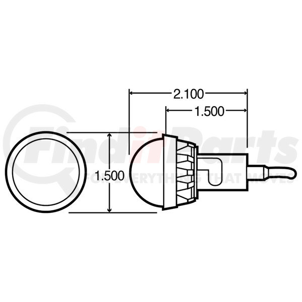 26331 by TRUCK-LITE - License Plate Light - 26 Series, Incandescent, 1 ...