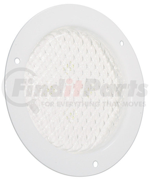 61141 by GROTE - 4" Round Flange Mount LED Dome Lights - White