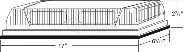 76770 by GROTE - 17" Low-Profile LED Mini Light Bar - Permanent Mount ...