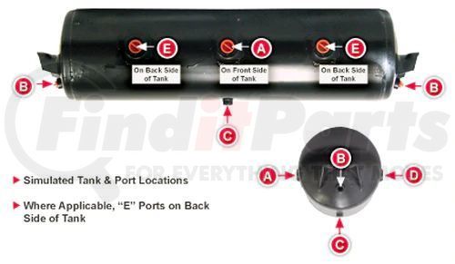 Tectran 2002D Air Brake Reservoir + Cross Reference | FinditParts