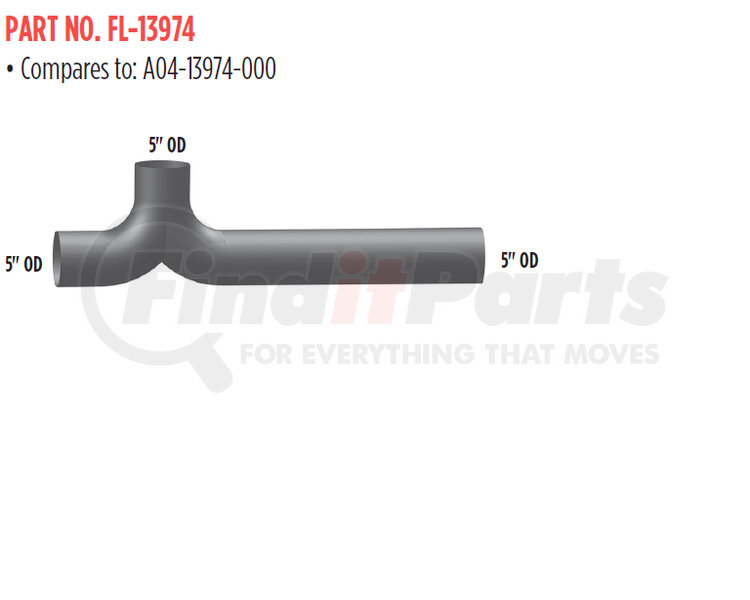 Grand Rock FL-13974 - REPL A04-13974-000 Y-PIPE | FinditParts