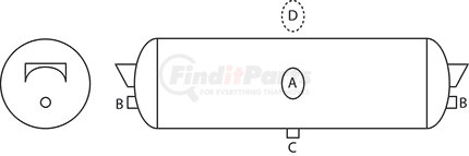 Tectran 2001H Air Brake Reservoir + Cross Reference | FinditParts