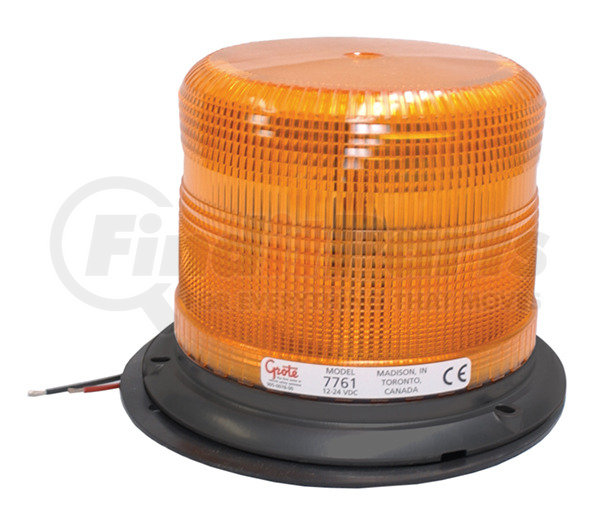 77613 by GROTE - Medium Profile Class I & II Heavy-Duty Strobe, Yellow