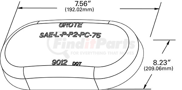 Grote 90121 Side Marker Light Lens + Cross Reference | FinditParts