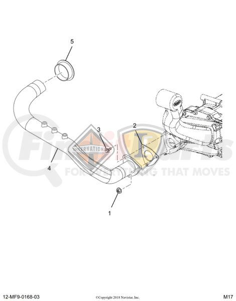 Navistar 1889335C95 - DUCT + Cross Reference | FinditParts